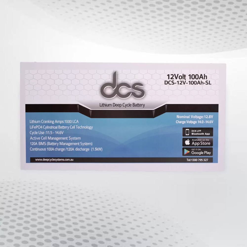 DCS 12V 100AH SUPER SLIME LINE LITHIUM BATTERY | AutoElecOz